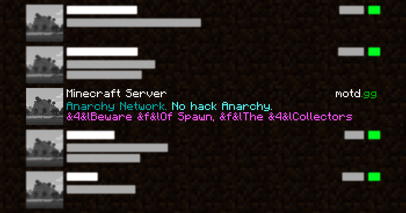 motd.gg - Generate custom MOTDs for your Minecraft server